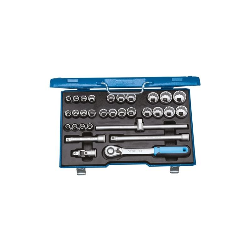 Gedore 2546043 Socket set 1/2 Inch Drive, 31 pcs — starboardtechnology