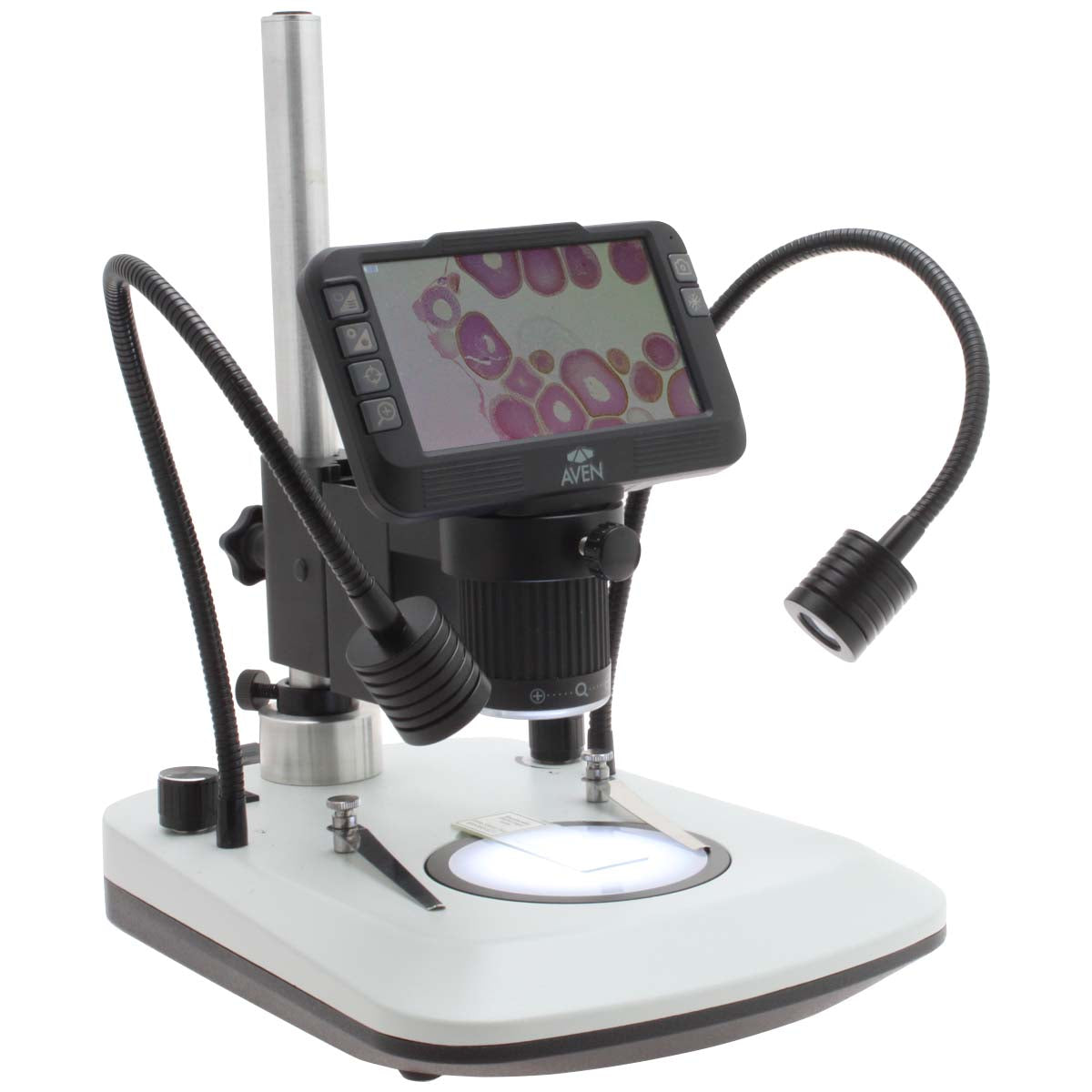 Mighty Scope ClearVue Digital Microscope 8x-25x with Dual Gooseneck LE ...