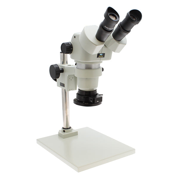 Stereo Zoom Binocular Microscope SPZ-50 [6.75x-50x] on Post Stand with ...
