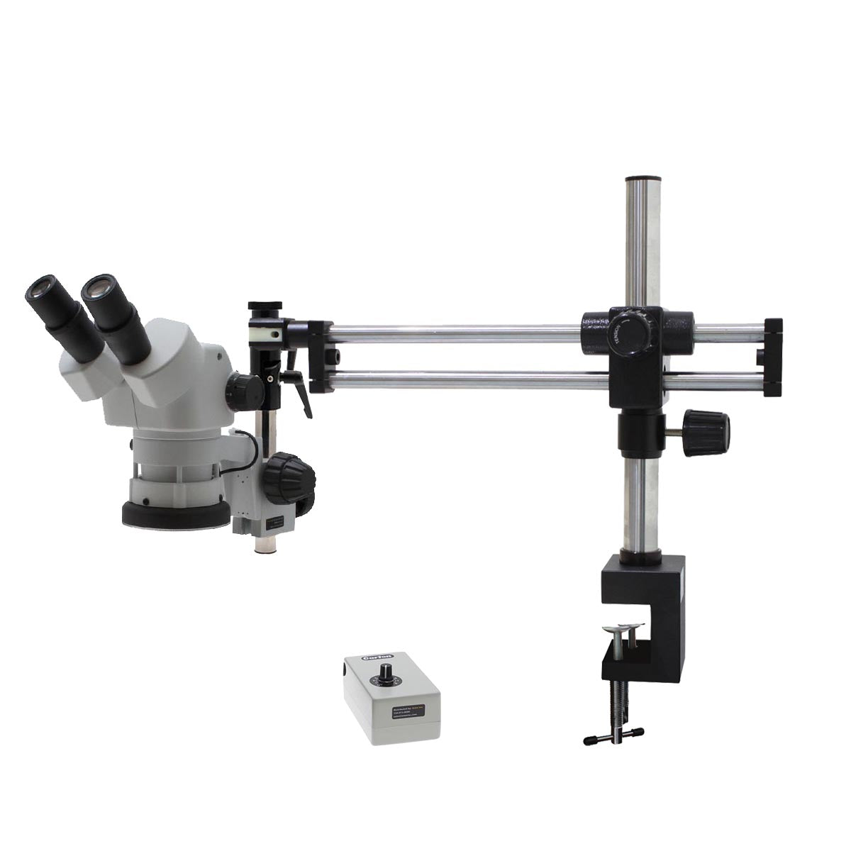 Stereo Zoom Binocular Microscope SPZ-50 [6.7x – 50x] on Double Arm Boo ...