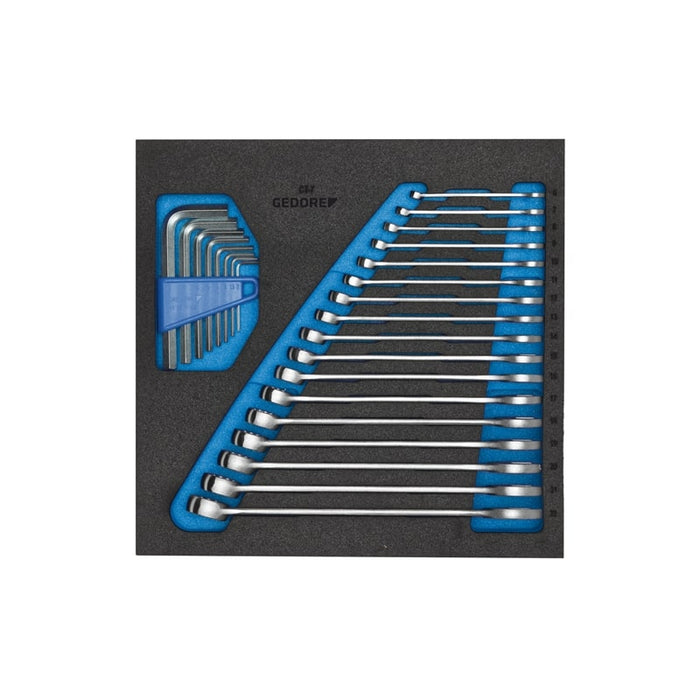 Gedore 2308878 Combination Spanner Set In 2/3 Check-Tool module ...