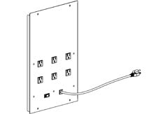 Production Basics 8328 15 AMP Riser Shelf Power Panel for Workstations ...