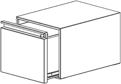 Production Basics 8611 RTW Series 12" Drawer for Workstations, 17"D x ...