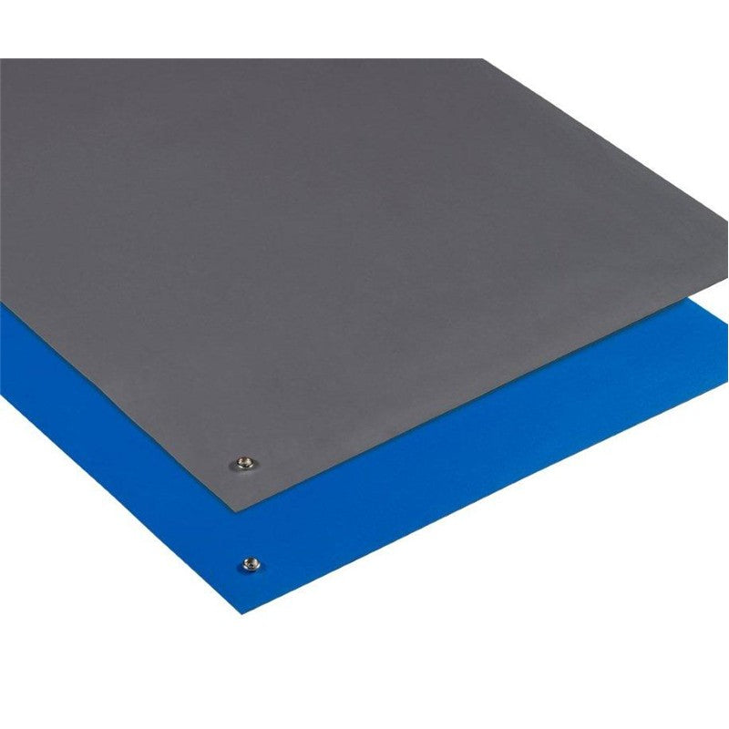 SCS 8871 ESD-Safe Blue Floor Mat, 48" x 6' — starboardtechnology