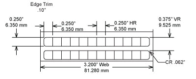 Brady Identco TTL100-451-10 ESD Semi-Gloss White Polyimide Thermal Transfer Label ...