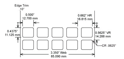 Identco TTL112-403-10 .50x.4375 Gloss White Polyimide Thermal Transfer Labels — starboardtechnology