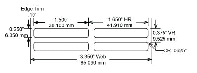 Brady Identco TTL114-411-10 1.5x.25 Matte Tan Polyimide Thermal ...