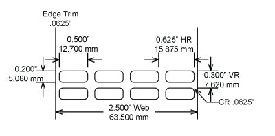 Brady Identco TTL126-423-10 .50x.20 Low Profile Gloss White Polyimide Thermal Transfer Labels ...