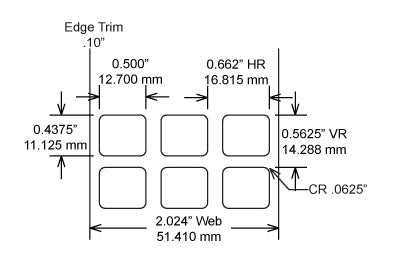 Brady Identco TTL127-451-10 .50x.4375 ESD Semi-Gloss White Polyimide Thermal Transfer Label ...