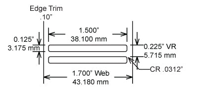 Identco TTL133-403-10 1.5x.125 Gloss White Polyimide Thermal Transfer Labels — starboardtechnology