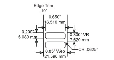 Brady Identco TTL136-411-10 .65x.20 Matte Tan Polyimide Thermal Transfer Labels ...
