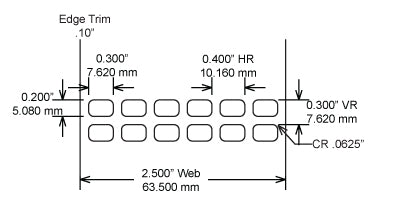 Brady Identco TTL139-423-10 .30x.20 Low Profile Gloss White Polyimide Thermal Transfer Labels ...