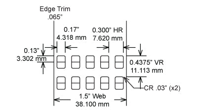 Identco TTL140-403-10 .17x.13 Gloss White Polyimide Thermal Transfer Labels — starboardtechnology