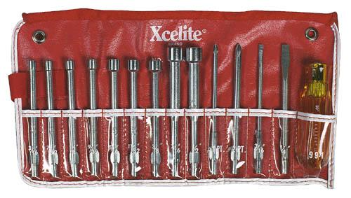 Xcelite 99PR Multi-Purpose Screwdriver & Nutdriver Kit, 14 piece ...