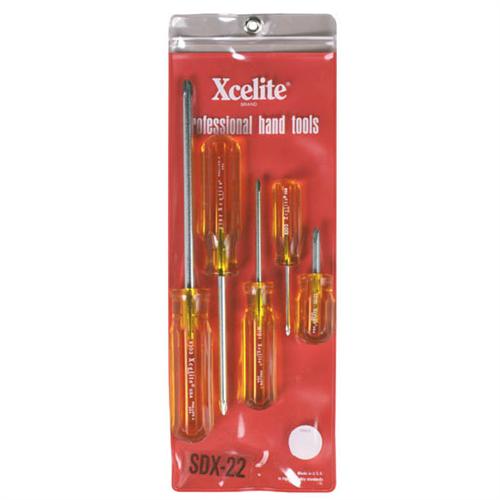 Xcelite SDX22 Phillips Round Blade Screwdriver Set, 5 piece ...