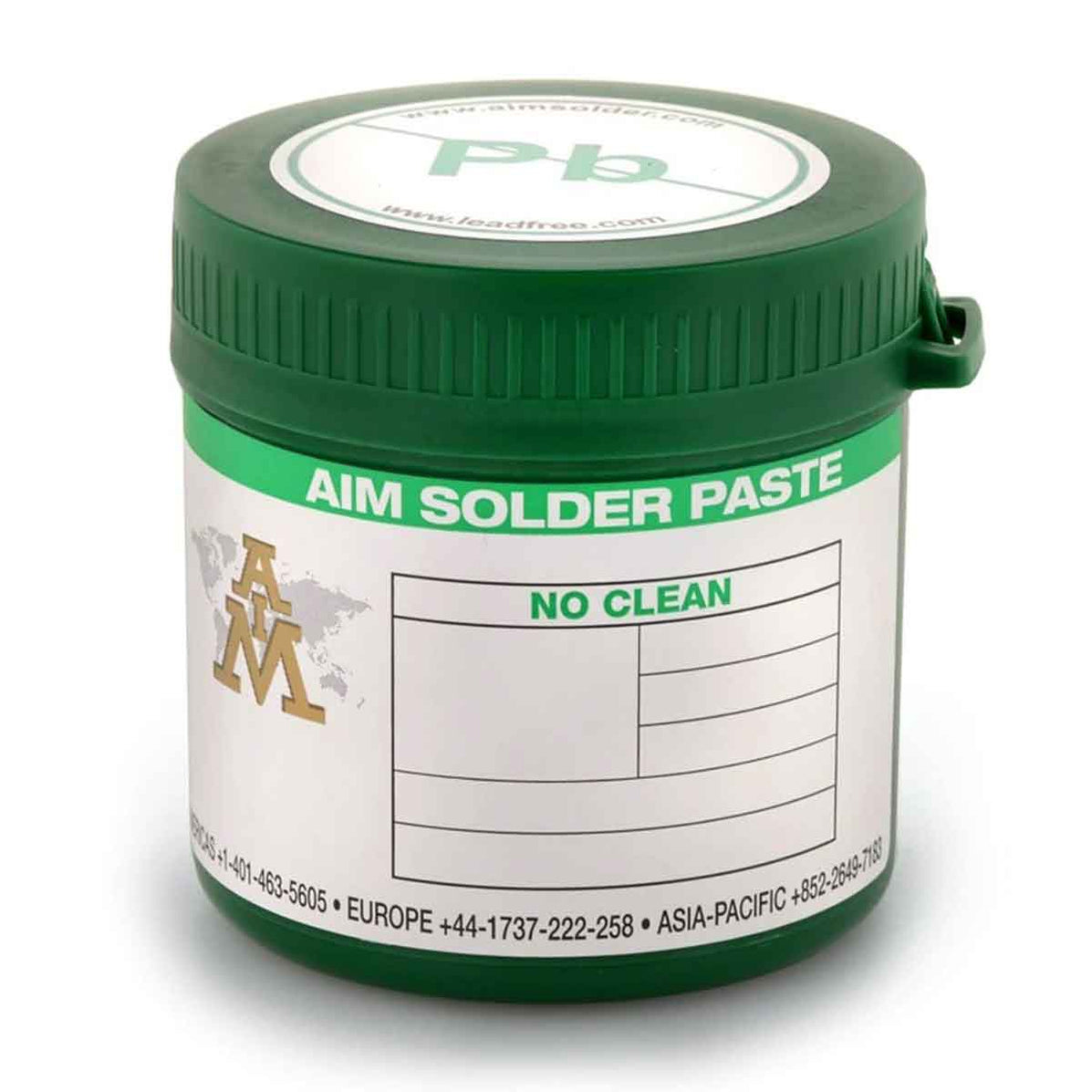 AIM NC259-SN100C-T4 Lead Free No Clean Solder Paste, 500 Gram Jar (10 ...