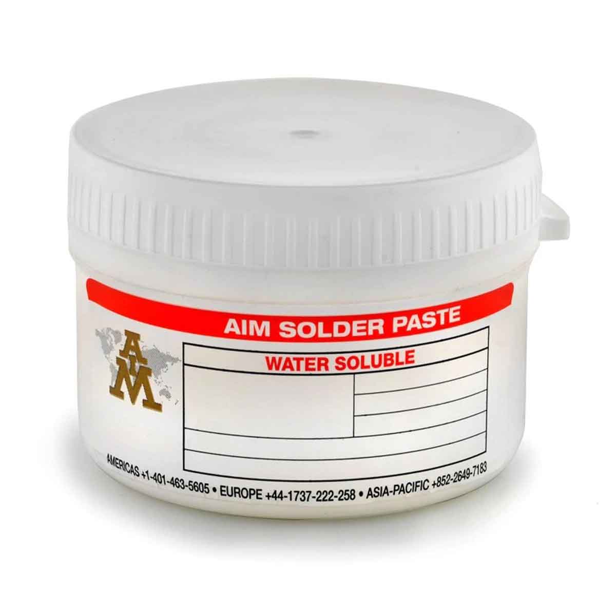 AIM WS483-SN63/PB37-T4 Water Soluble Solder Paste, 250 Gram Jar (10 ja ...