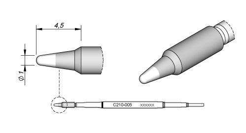 Cartridge Conical Ø 1.0-10PK — starboardtechnology