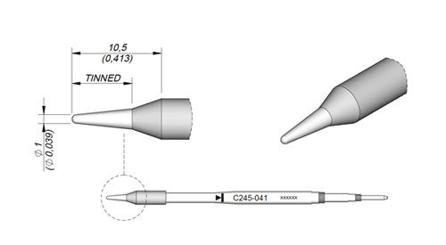 Cartridge Conical Ø 1.0 S2-10PK — starboardtechnology