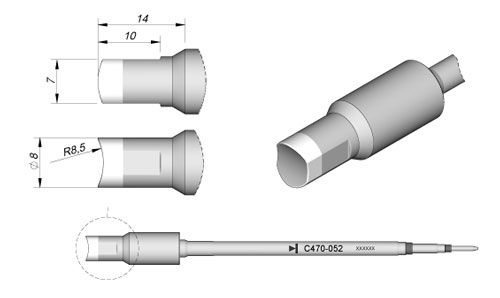 Cartridge Pin/Connector R.8.5-10PK — starboardtechnology