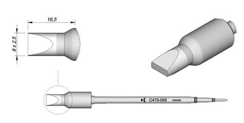 Cartridge Chisel 8 x 2.5-10PK — starboardtechnology