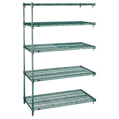 Metro 5AA467K3 21" x 60" x 74" Metroseal® Green Wire Shelving Add ...