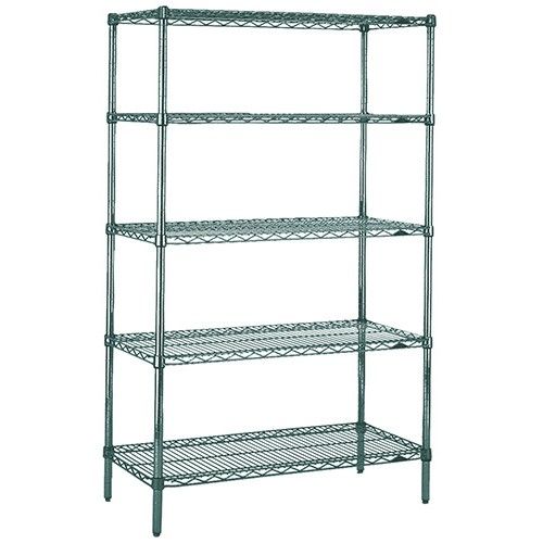 Metro 5N537K3 24" x 36" x 74" Metroseal® Green Wire Shelving Unit ...