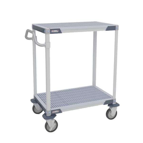 Metro MXUC1830G-25 MetroMax i Utility Cart with 2 Open Grid Shelves, 1 ...
