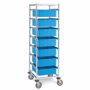 Metro PT1C-5MP Single Bay Kitting Cart with Polyurethane Casters, 26 ...