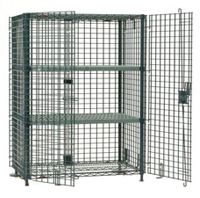 Metro SEC55K3 Metroseal® Green Security Cage with Aluminum Dolly ...