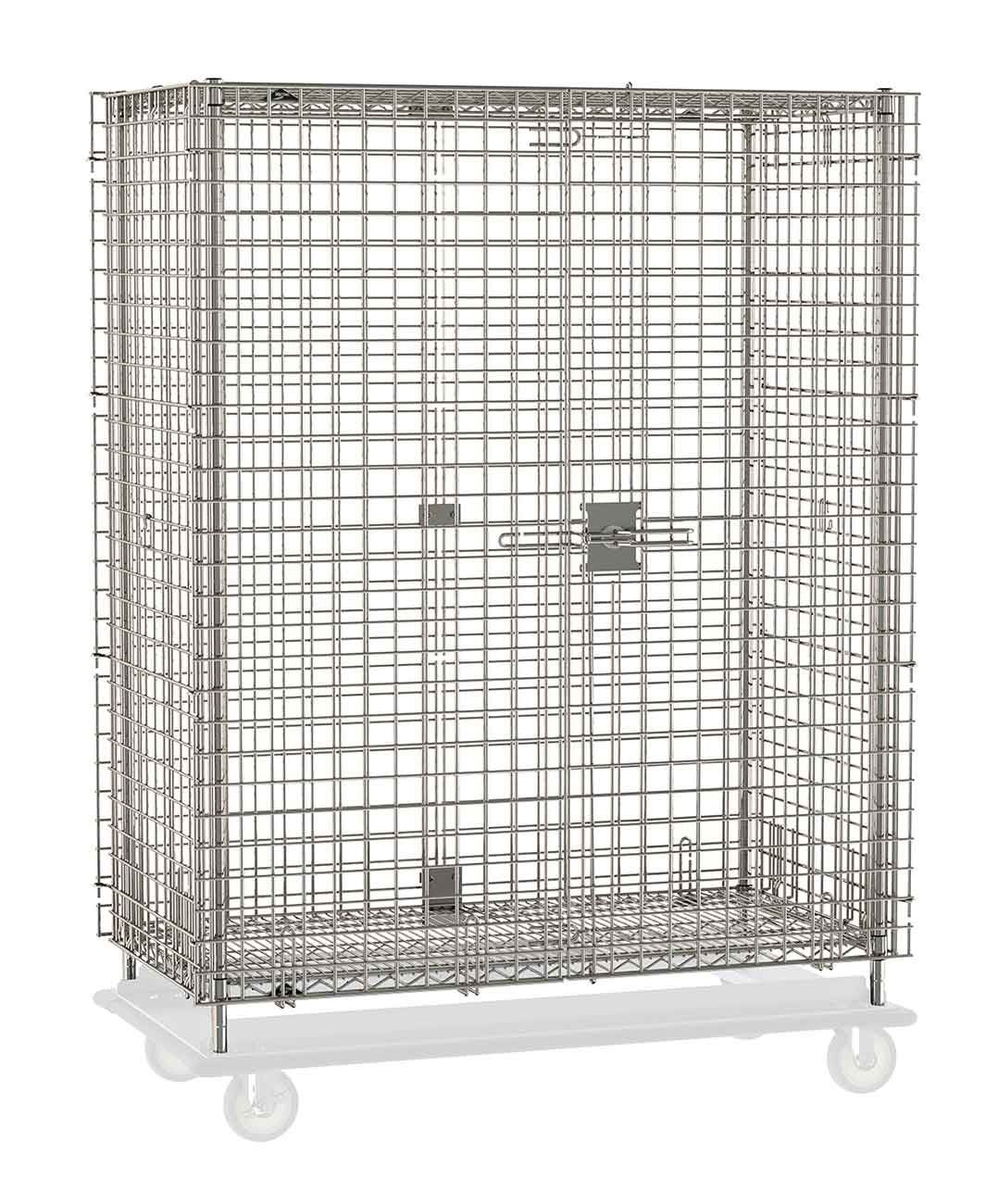 Metro SEC53S-HD Stainless Steel Security Cart, Heavy-Duty, fits 24" x ...