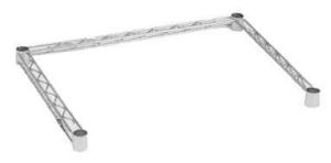 Metro SF52N3C 3-Sided Chrome Double Snake Frame 24" x 30 ...
