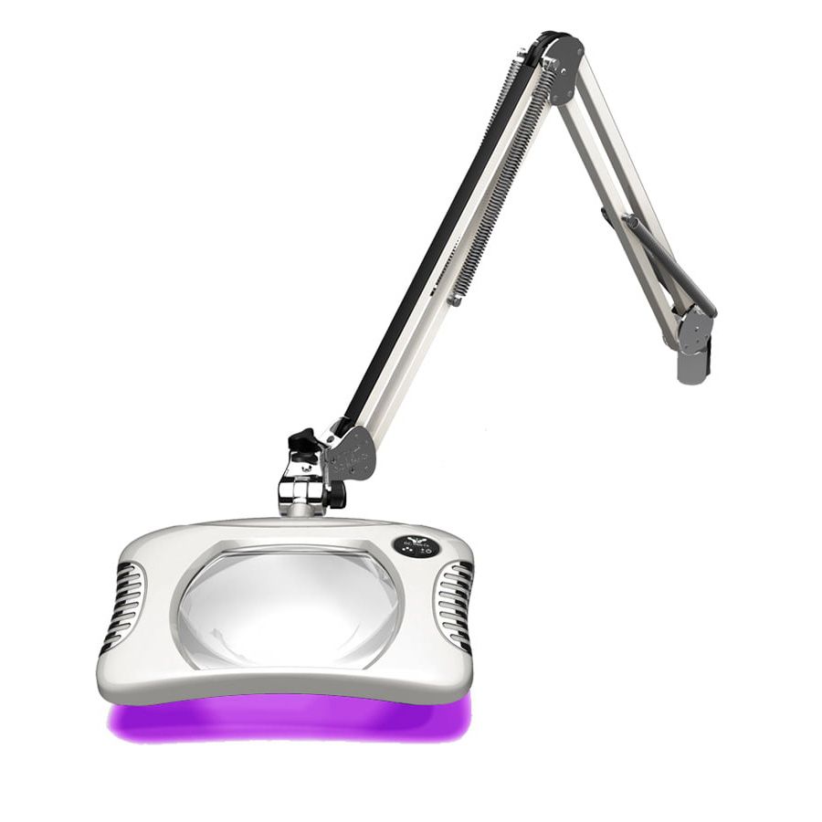 OC White 82400-4-UV-MW Green-Lite® Visible UV LED Magnifier with 5 ...