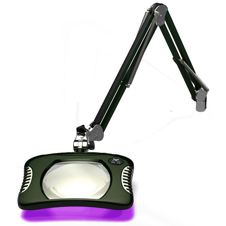 OC White 82400-4-UV-RG Green-Lite® Visible UV LED Magnifier with 5 ...