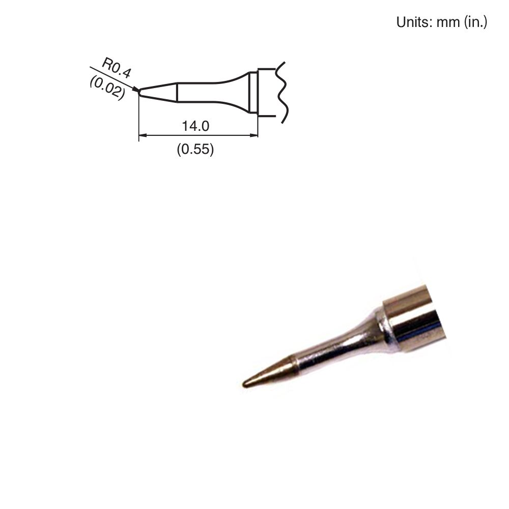 Hakko T15-SBS04 Conical Tip Soldering Tip — starboardtechnology