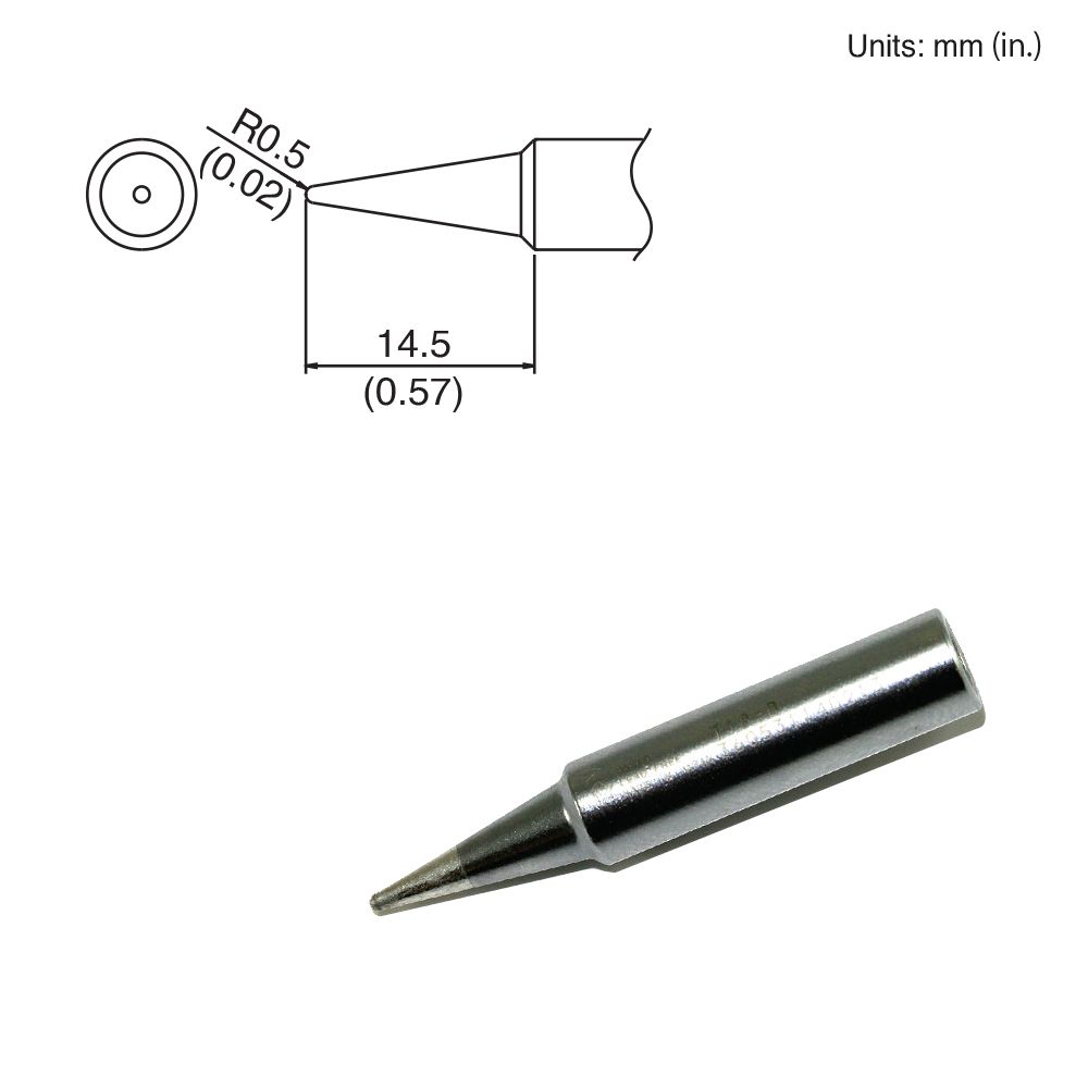 Hakko T18-B Conical Tip Soldering Tip (Qty of 10) — starboardtechnology