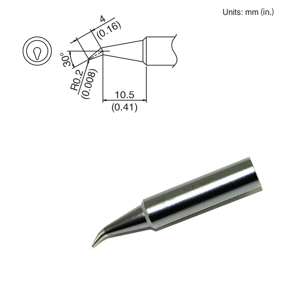 Hakko T18-BR02 Conical Tip Soldering Tip — starboardtechnology