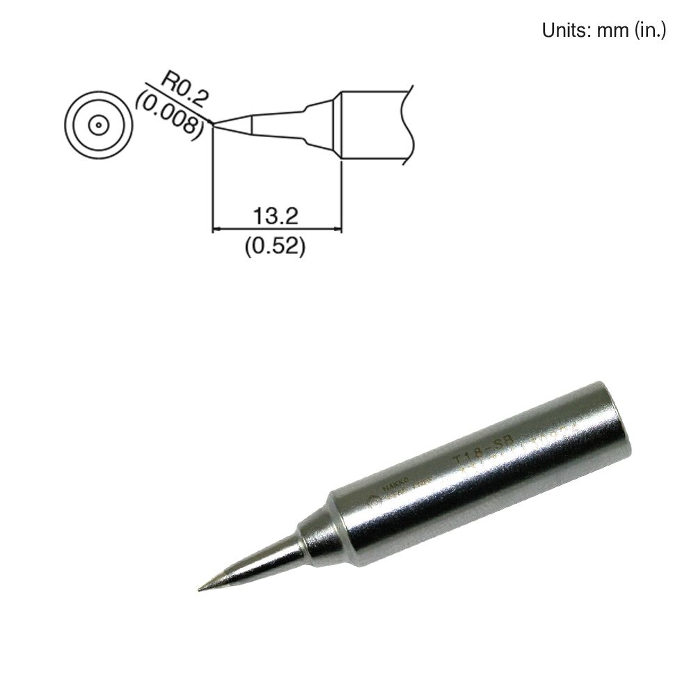 Hakko T18-SB Conical Tip Soldering Tip — starboardtechnology