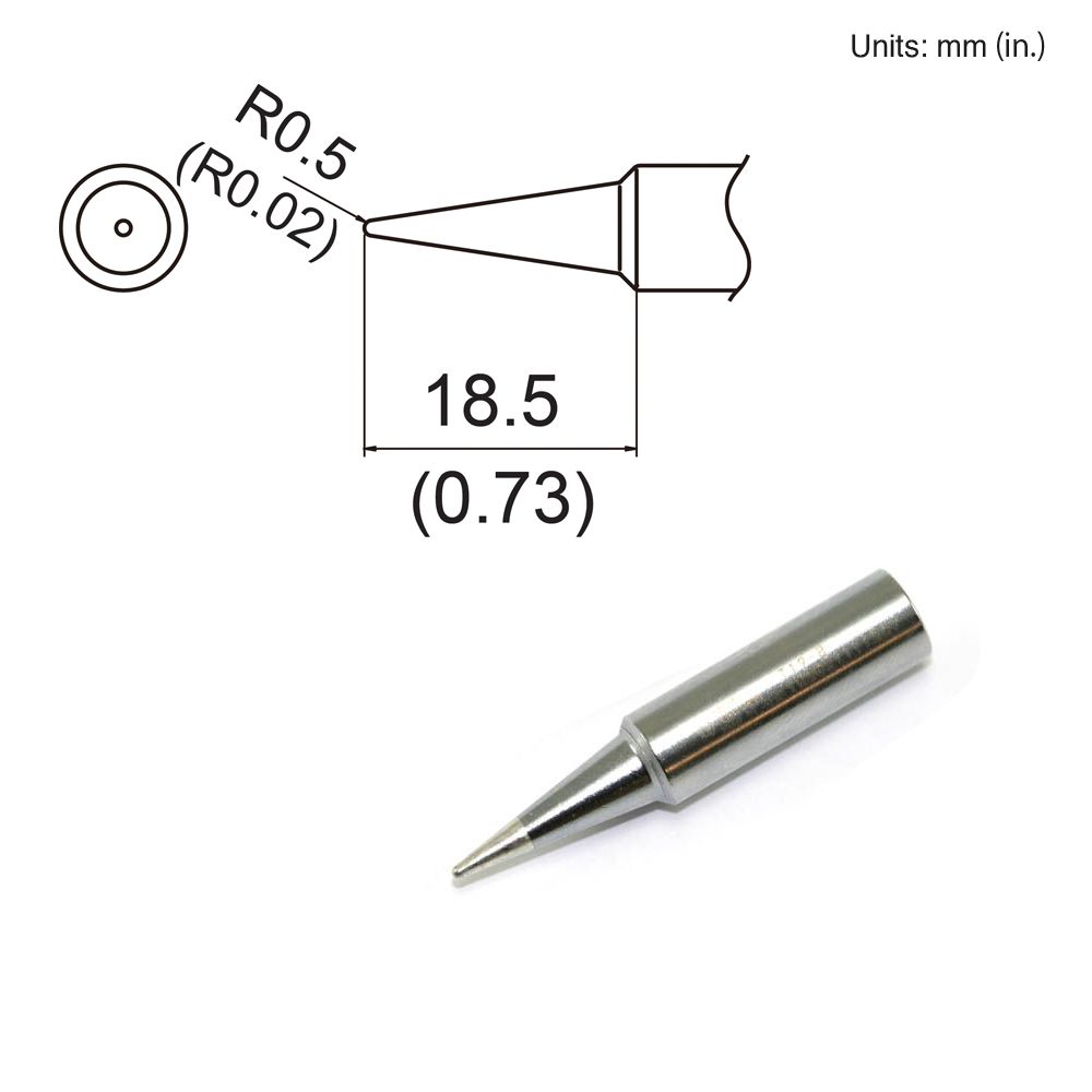 Hakko T19-B Conical Tip Soldering Tip (Qty of 10) — starboardtechnology