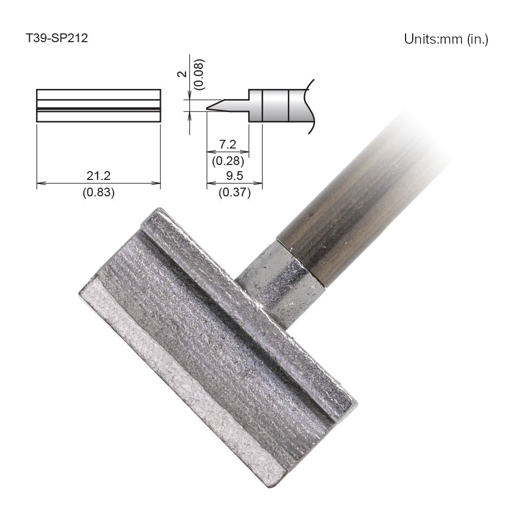 Hakko T39-SP212 Blade Tip Soldering Tip — starboardtechnology