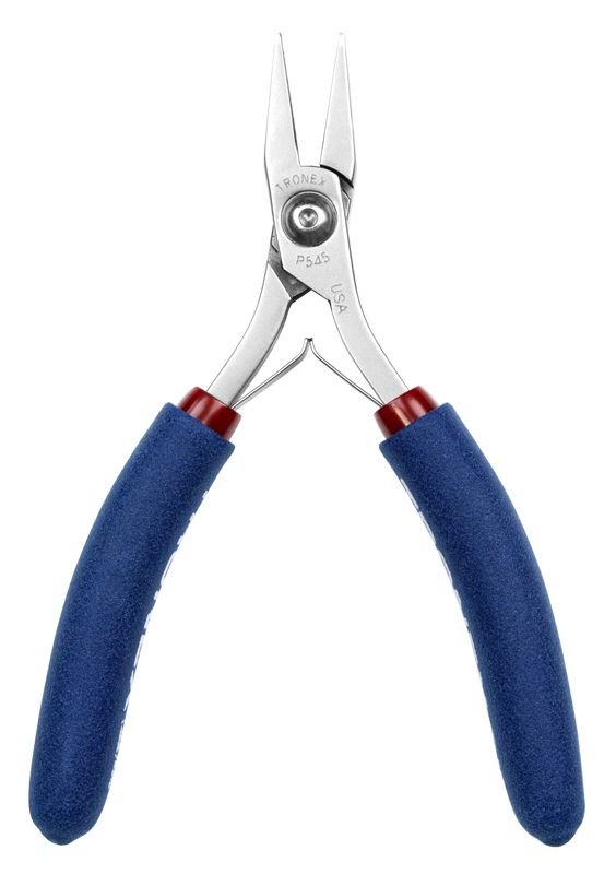 Tronex P545 Flat Nose Pliers with Short, Smooth Jaw & Wide Tips, 5.00 ...