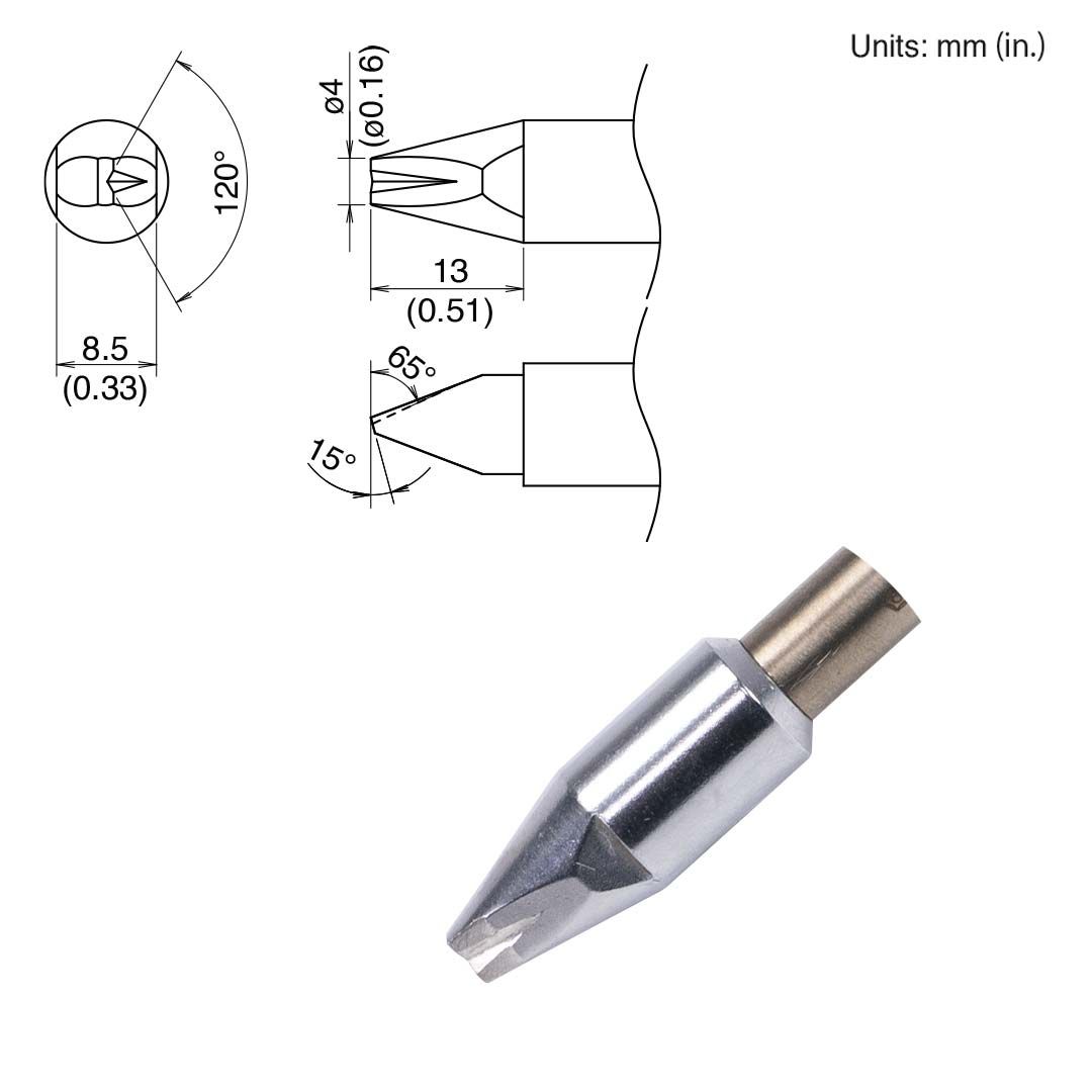 Hakko TX2-XDRF4, 260W Chisel Tip (Qty of 10) — starboardtechnology